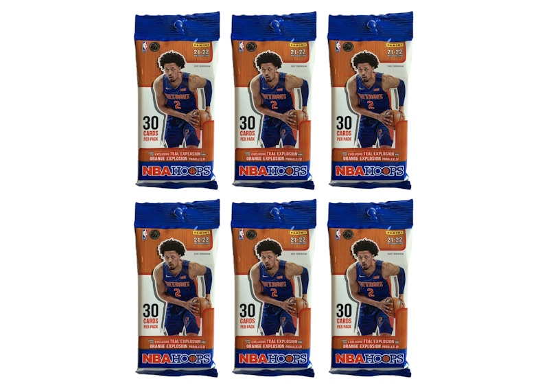 Panini Basketball Fat Pack 6x lot 2021-22 Panini NBA Hoops - HypeAnalyzer